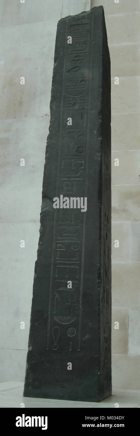 A statue of Nectanebo II, an ancient Egyptian pharaoh, displayed at the ...