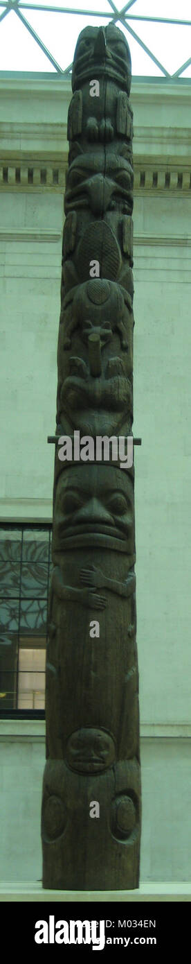 The British Museum houses a significant totem pole, an important piece ...