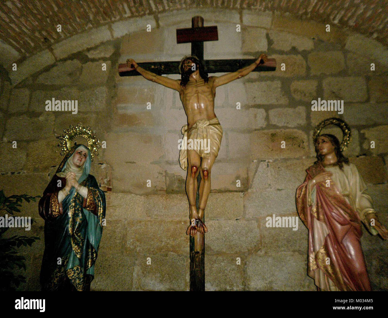 Iglesia de Santiago in Caceres, Spain, is a historic church that dates ...