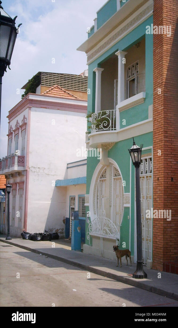 A street view of Calle Carabobo in the Saladillo neighborhood of ...
