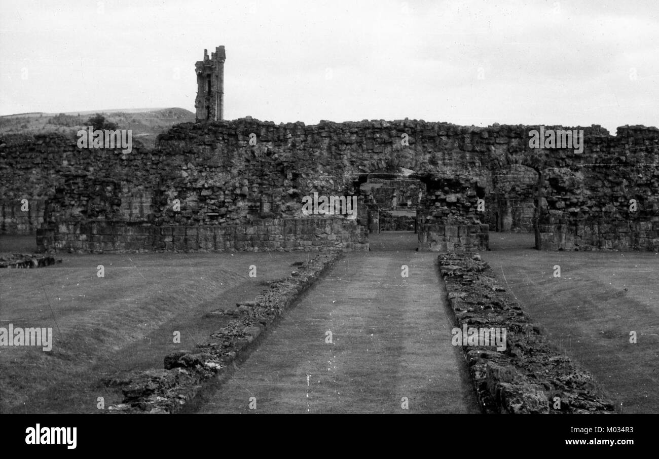 Byland Abbey, located in North Yorkshire, England, is a historic site ...