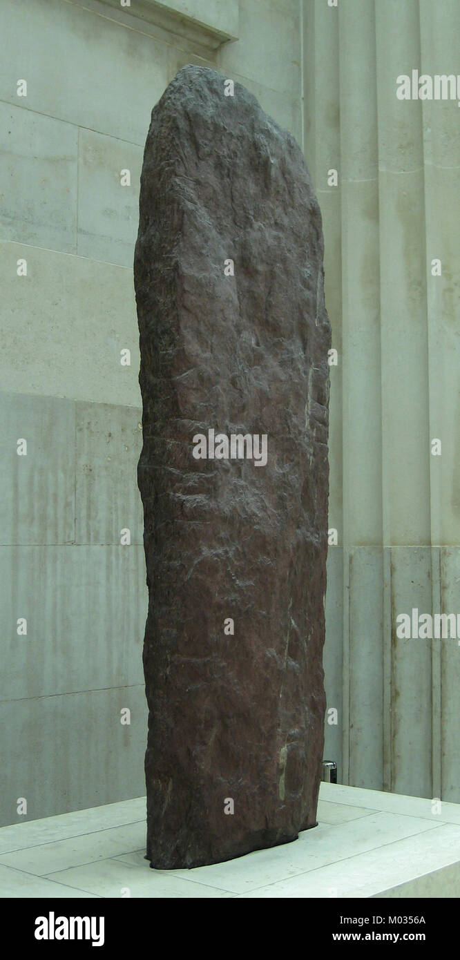 The British Museum Ogham Stone 1a is an ancient stone inscribed with ...