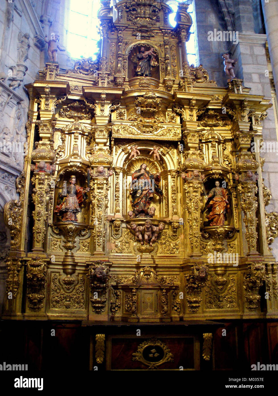 The Retablo de la Virgen Inmaculada at the San Esteban Church in Burgos ...