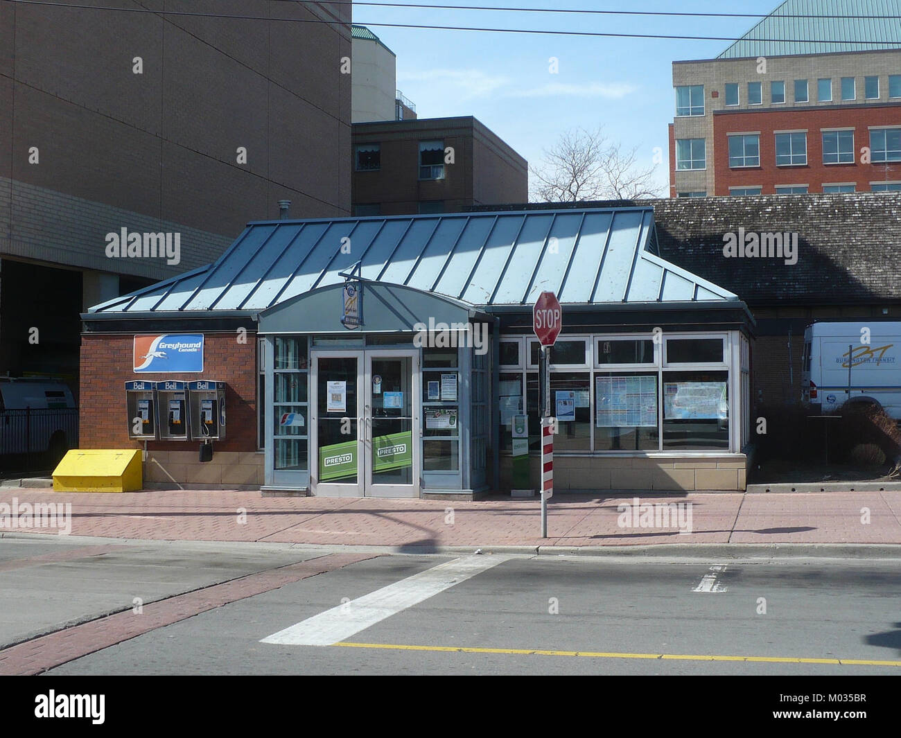 Photograph of the Burlington Bus Terminal, showcasing the building's ...
