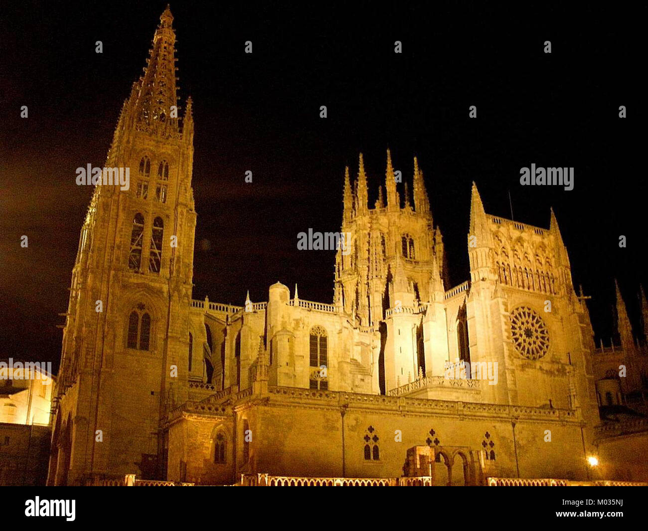 The Burgos Cathedral, located in Burgos, Spain, is a renowned Gothic ...