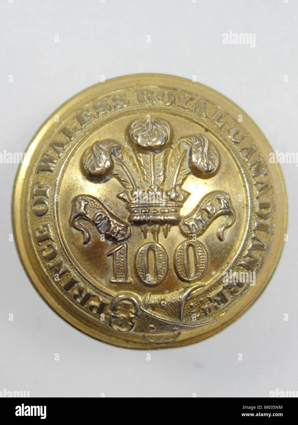 The Button 100th Regiment refers to a military unit, possibly ...