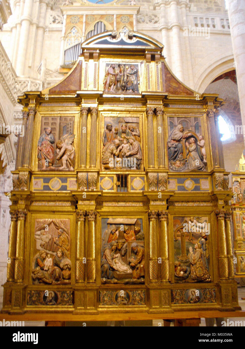 The Retablo de los Reyes Magos in San Esteban, Burgos, Spain, is a ...