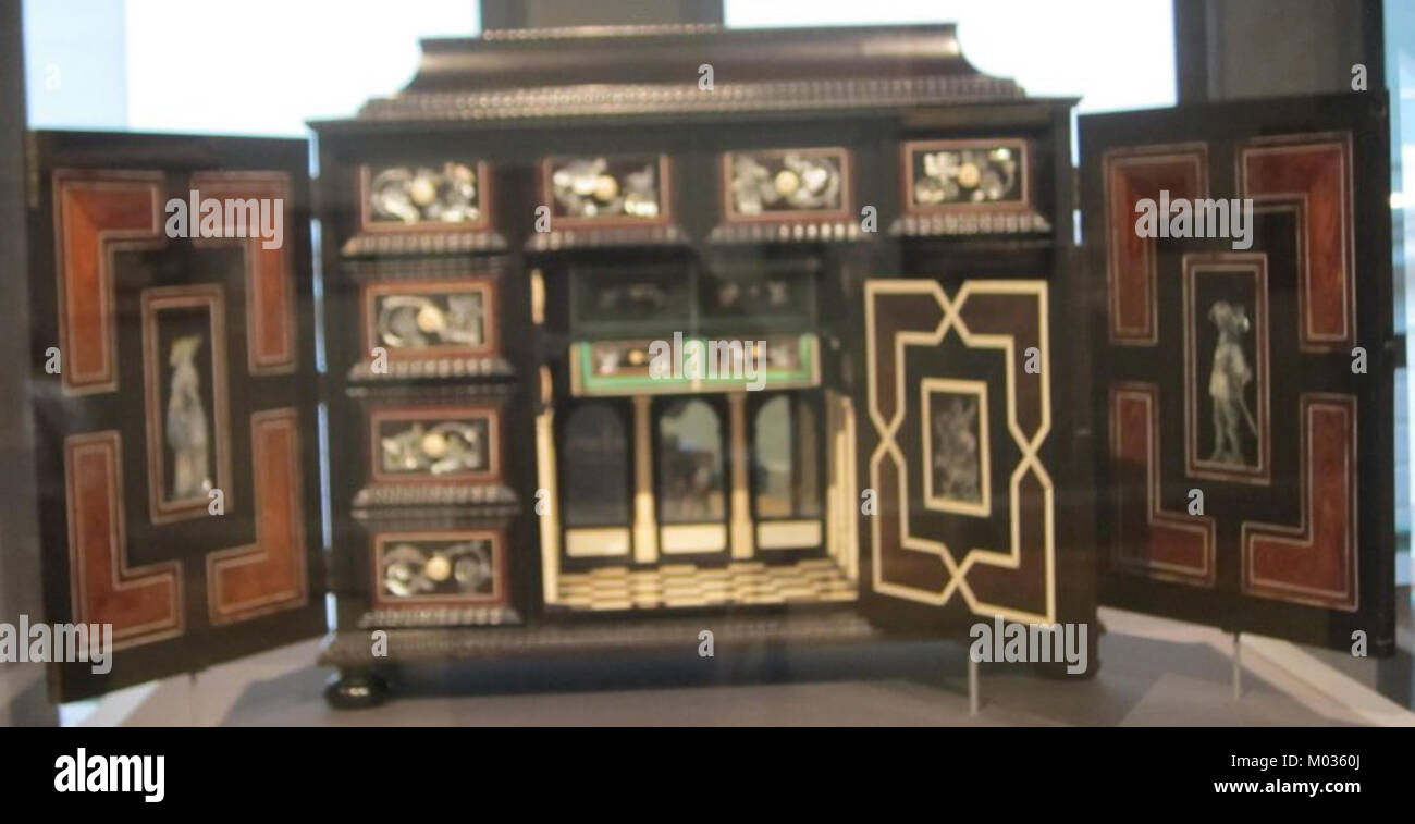 This cabinet, attributed to the Dutch craftsman Herman Doomer, dates ...