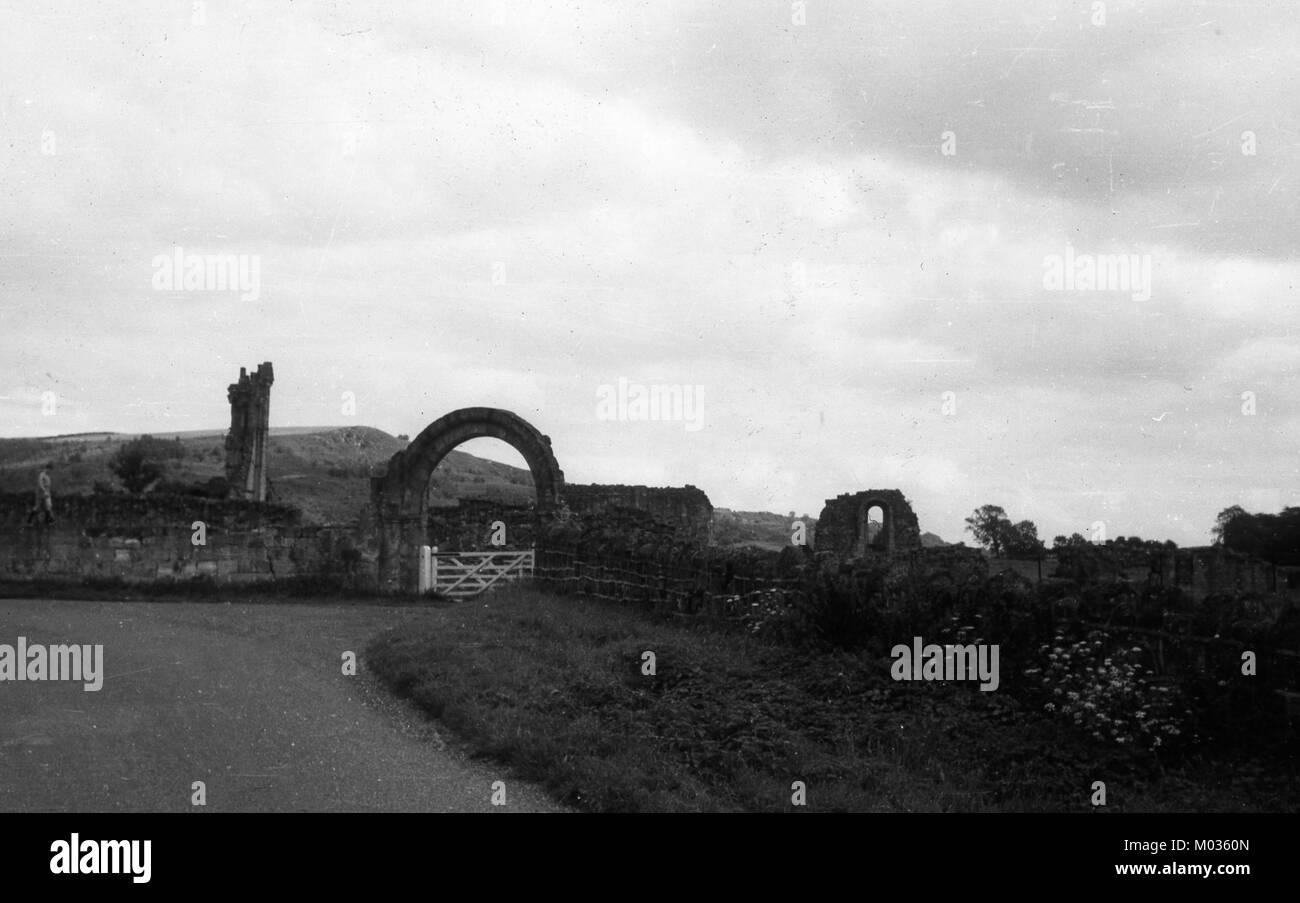 Photograph of Byland Abbey, an important historic site located in North ...