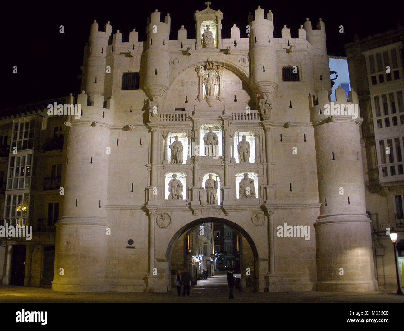 The Arco de Santa Maria in Burgos, Spain, is a historic archway that ...