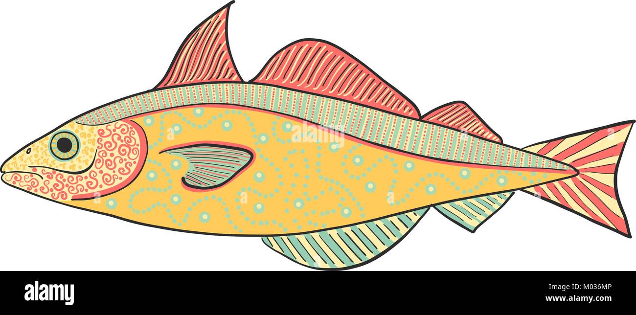 Hand drawn abstract fish, vector Stock Vector Image & Art - Alamy