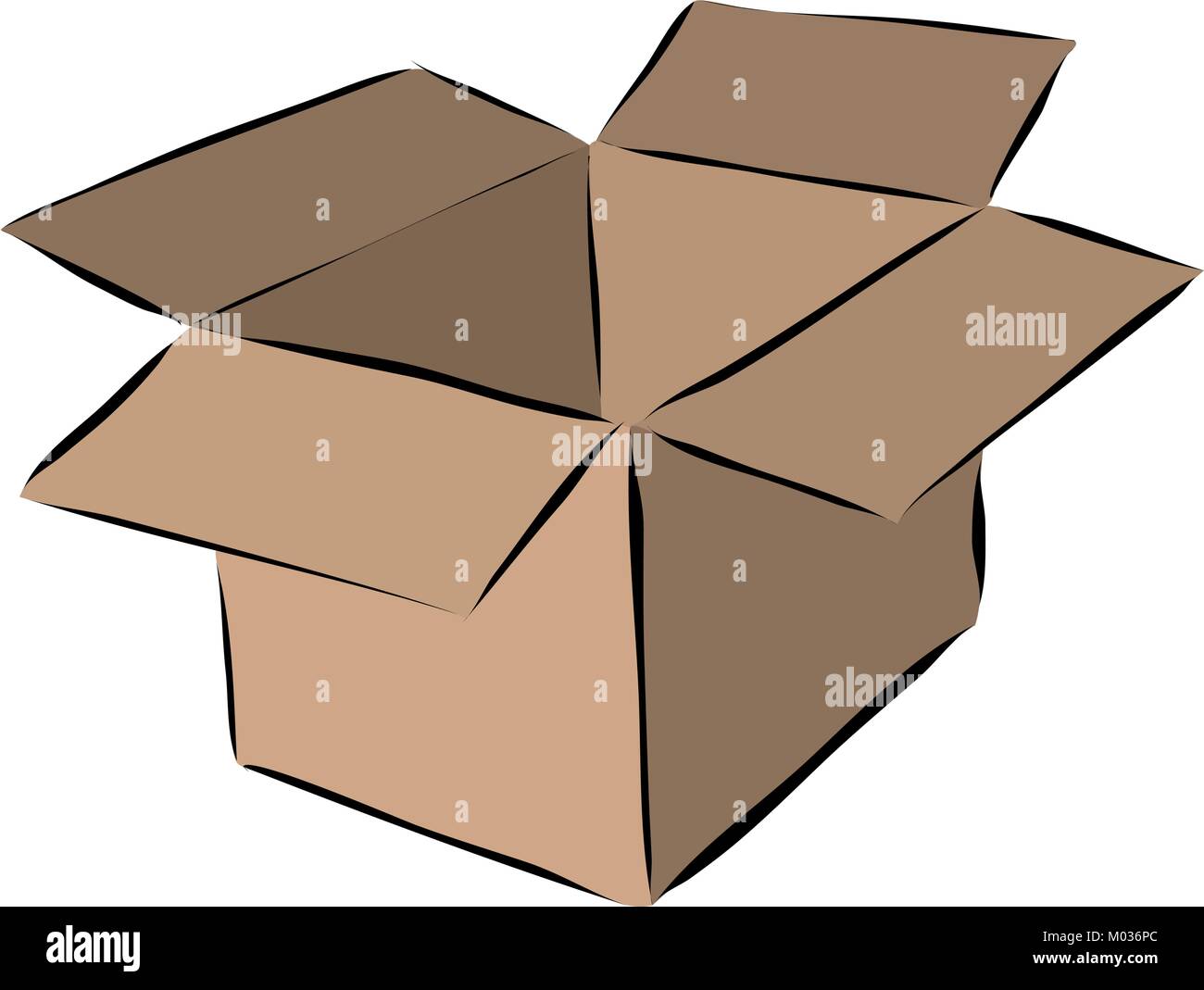 Drawn cardboard hi-res stock photography and images - Alamy