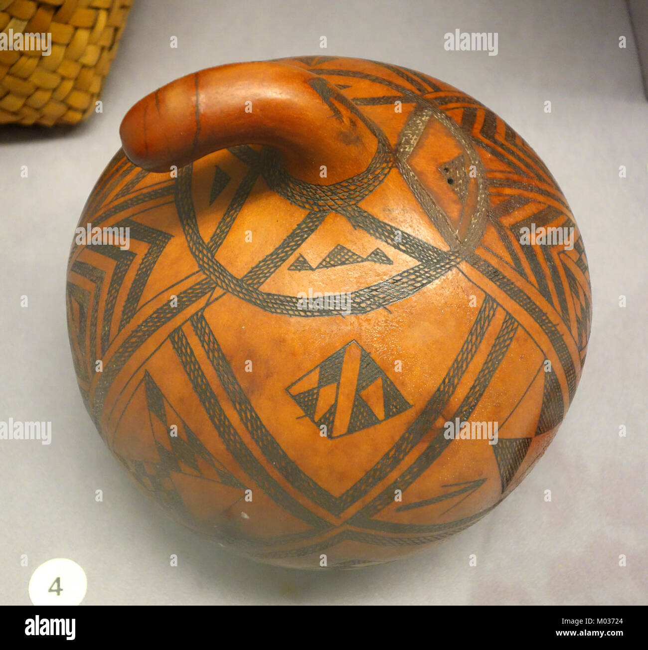 The Calabash container for palm oil, created by the Luba people, is a ...