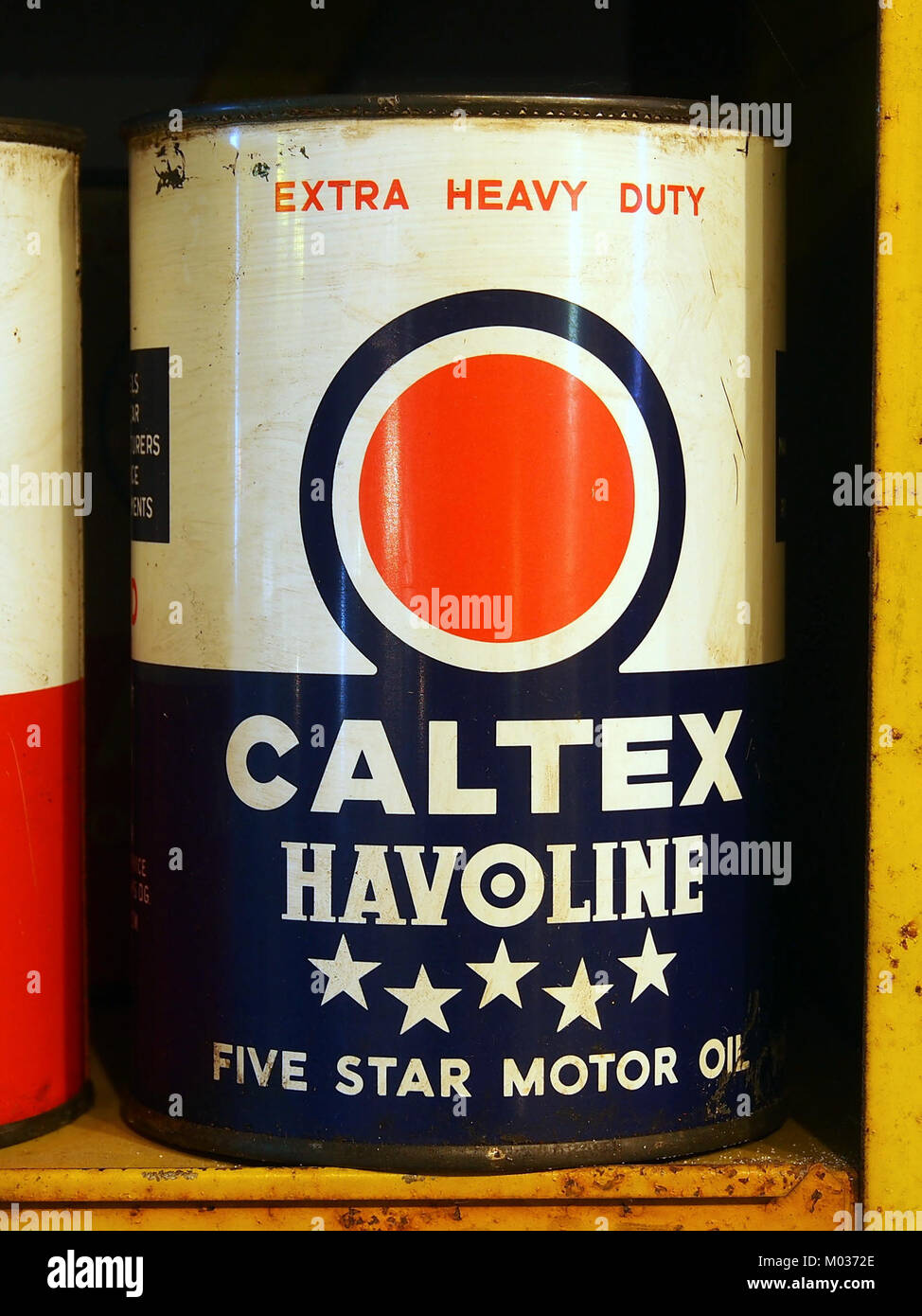 The Caltex Havoline can is a vintage oil container associated with ...
