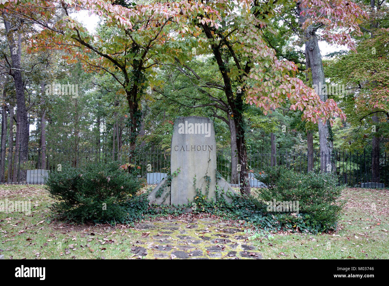 The Calhoun Plantation Cemetery, located within Woodland Cemetery at ...