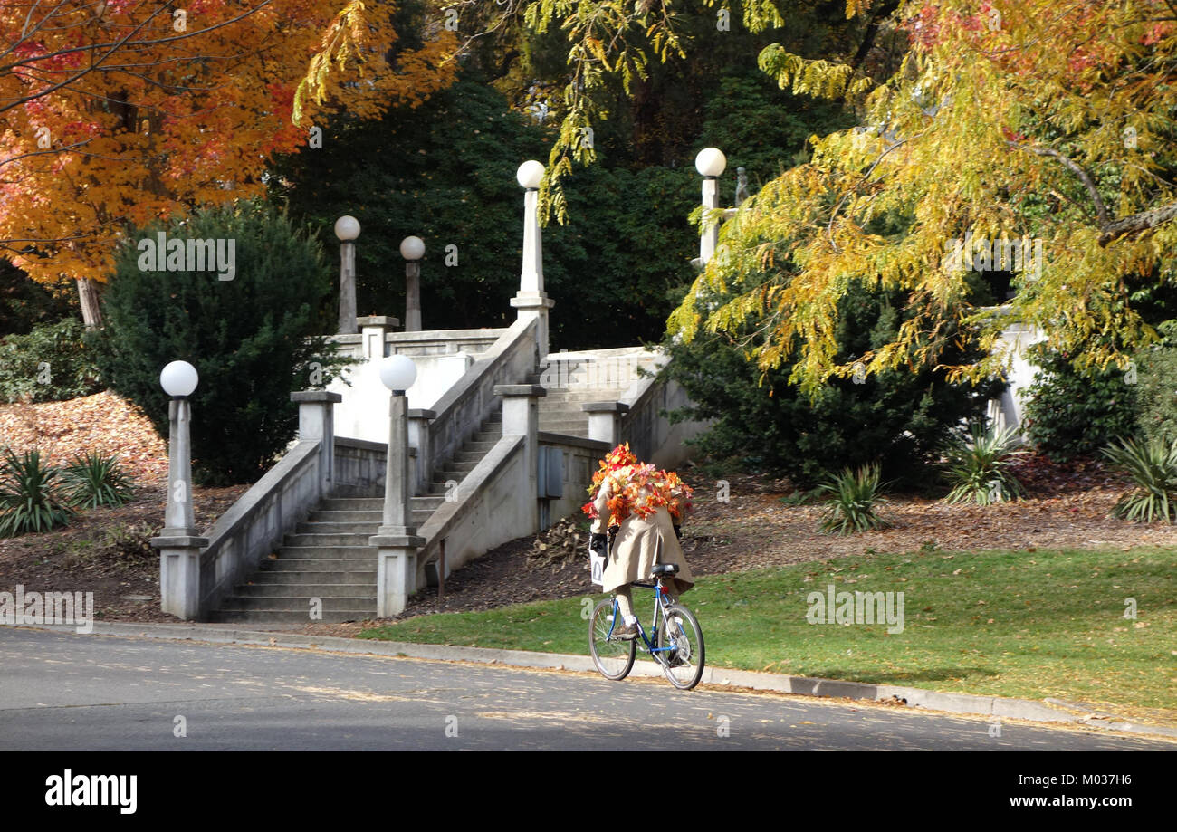 The Butler-Perozzi Fountain, located in Lithia Park, Ashland, Oregon ...