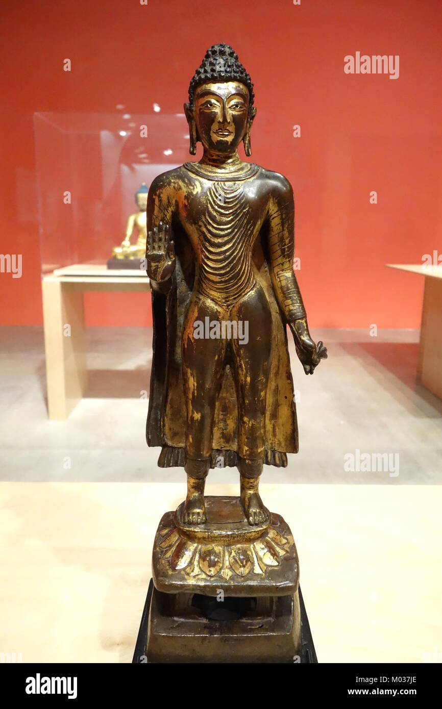 A 10th or 11th-century gilt bronze Buddha statue from Western Tibet, in ...