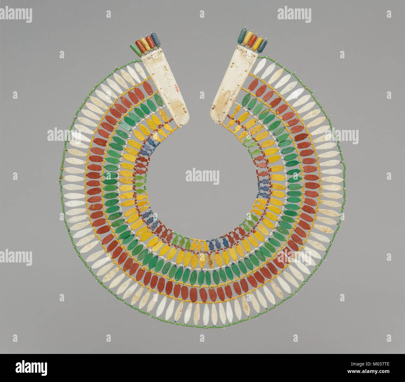 This New Kingdom-era Egyptian broad collar necklace, crafted from ...