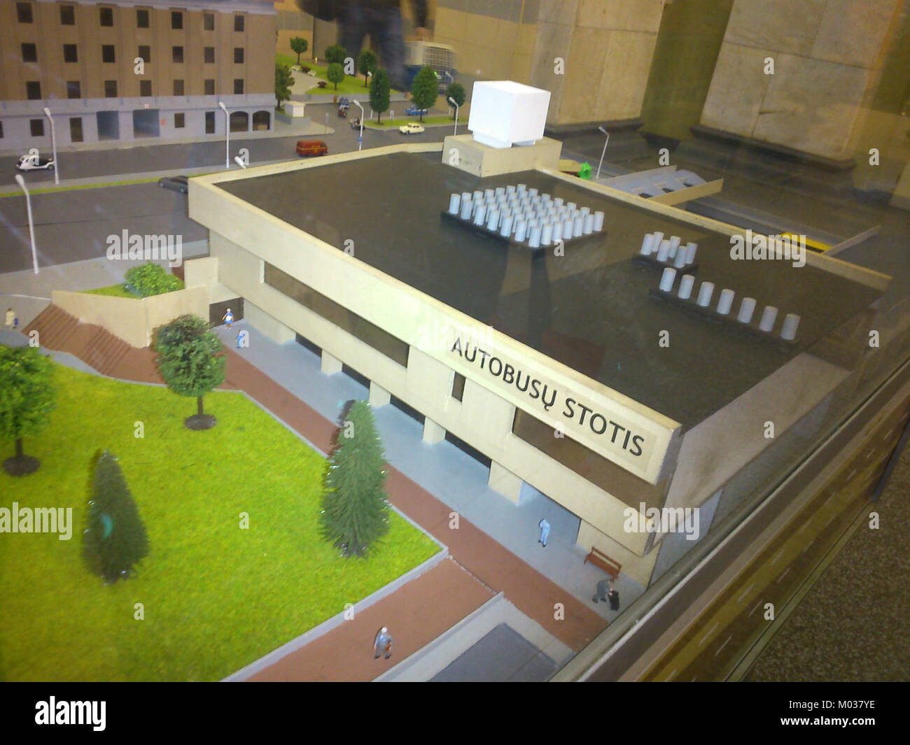 This model of the bus station in Vilnius, Lithuania (VNO) offers a ...