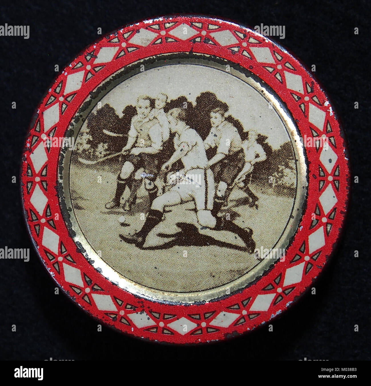 A peppermint tin candies dispenser, illustrating early 20th-century ...