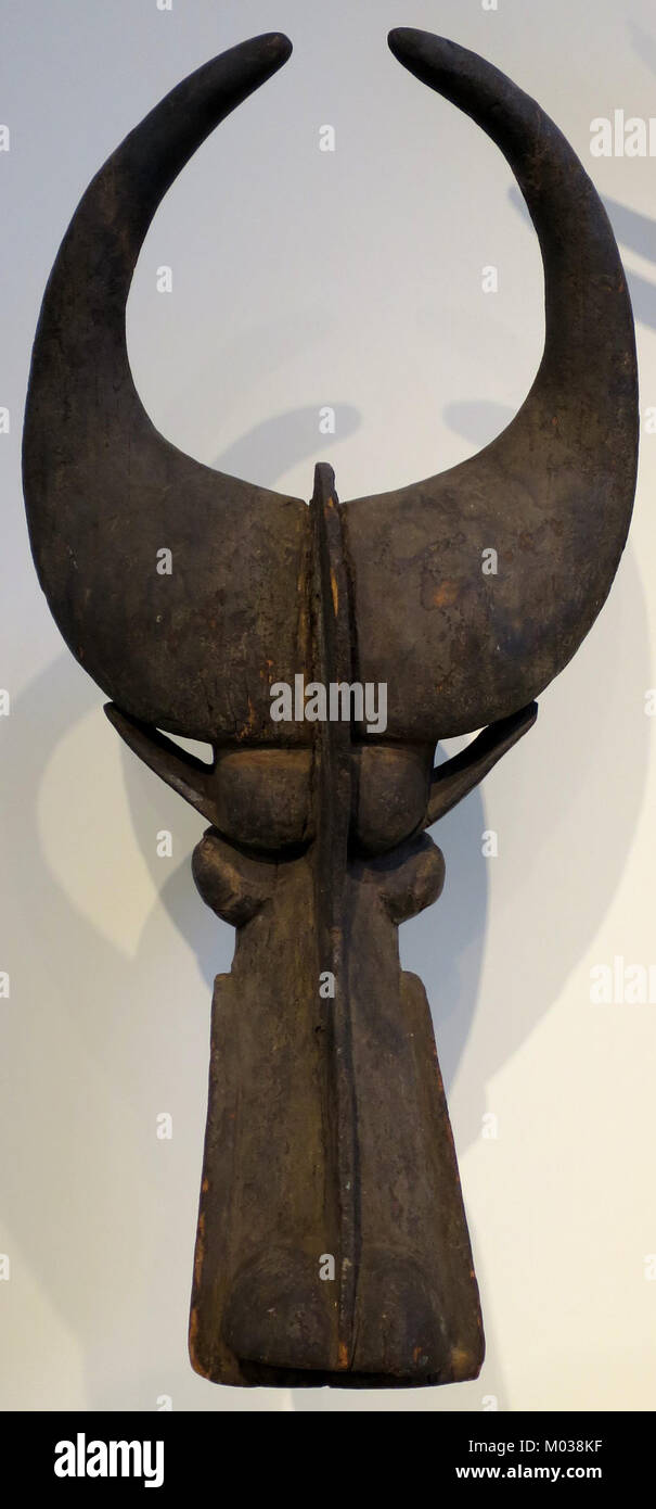 The Bush Cow Mask, created by the Bamileke people of Cameroon, is a ...