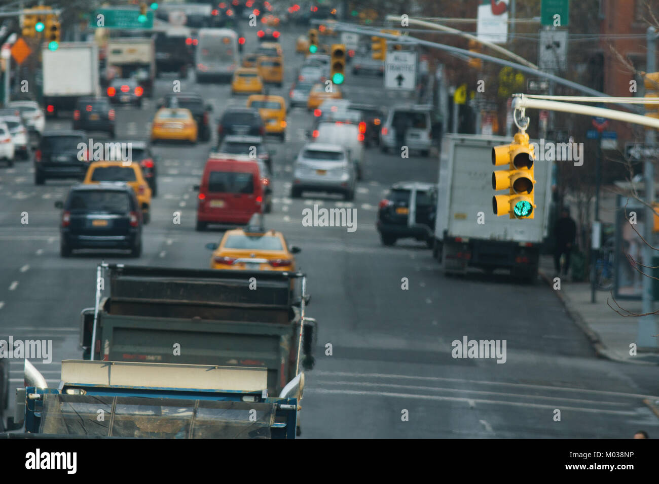 Traffic on street of new york Stock Photo - Alamy