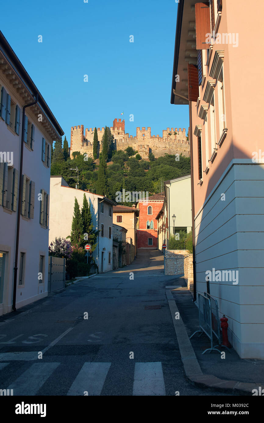 Medieval castle of soave hi-res stock photography and images - Alamy