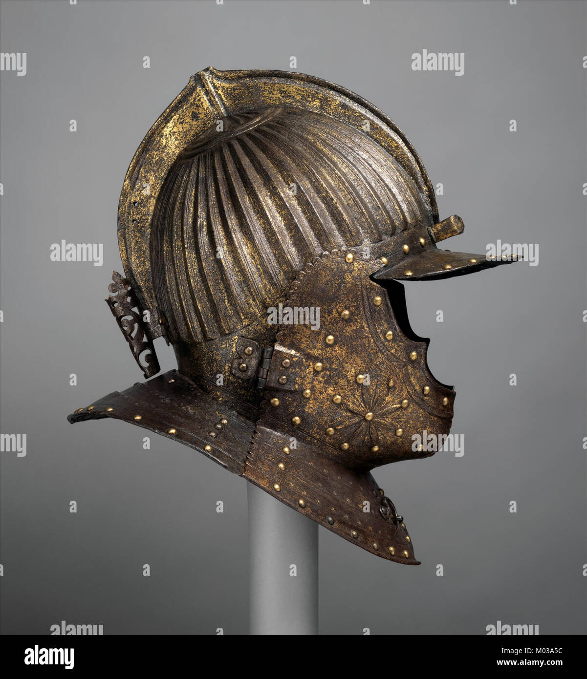 The Burgonet helmet, part of the collection at the Metropolitan Museum ...