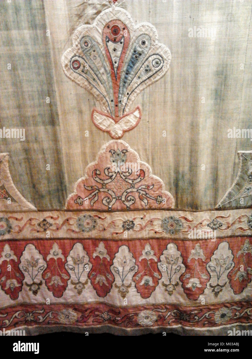 The Brody Tent fence, part of a historical exhibition, shows intricate ...