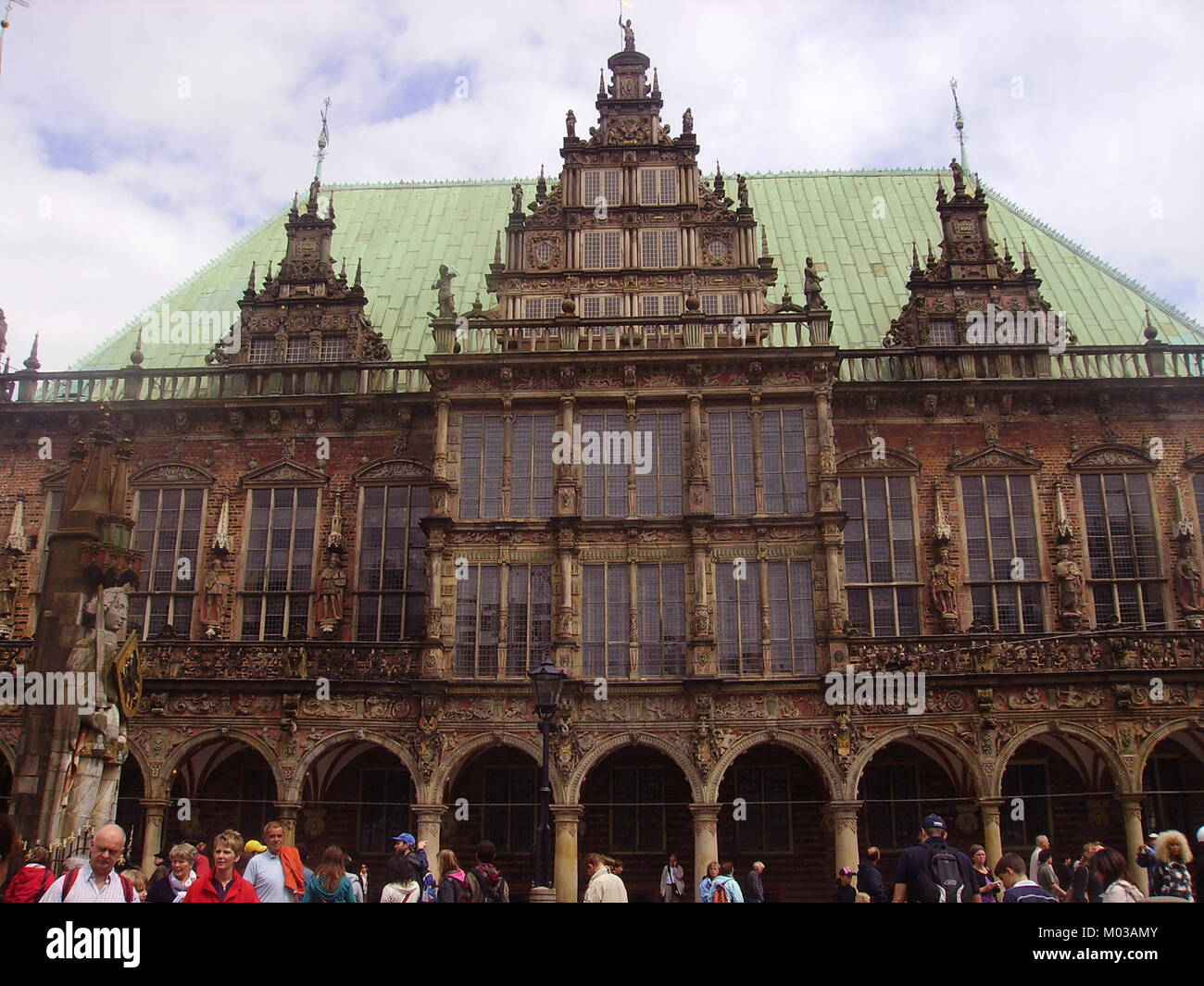 The Bremen Town Hall (Bremen Rathaus), a historic building located in ...