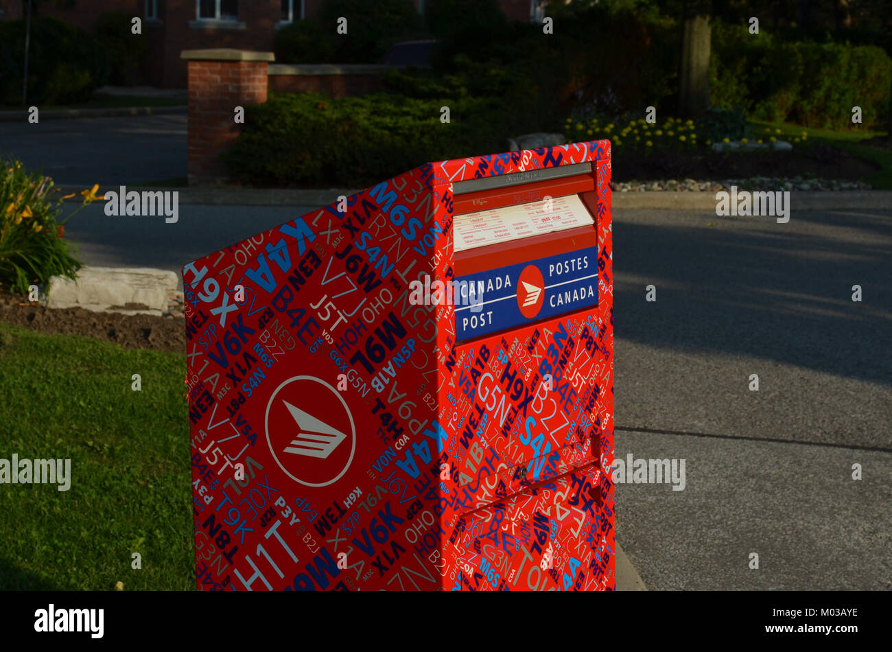 The Canada Post Mailbox is a standard postal box used for sending ...