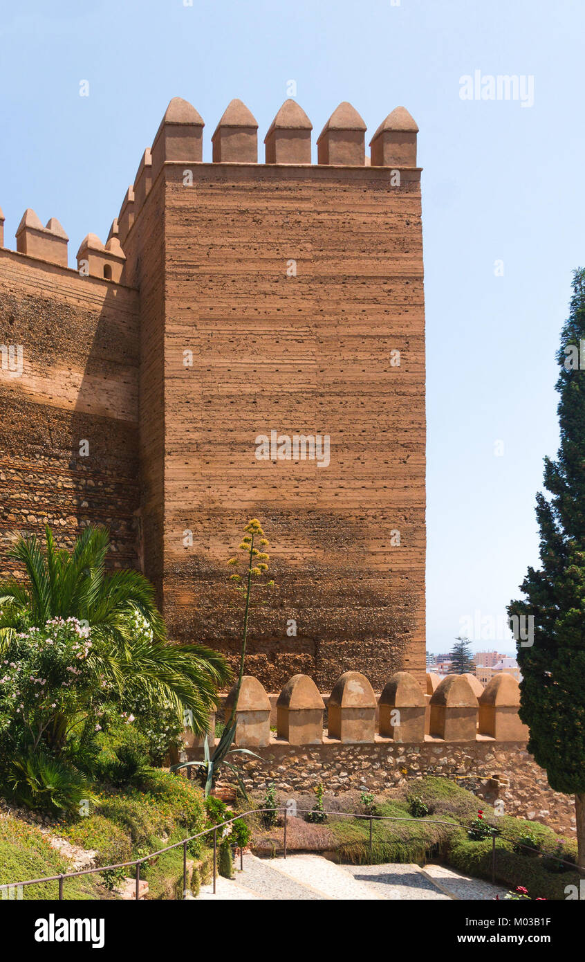 The Brick Tower of Alcazaba in Almeria, Spain, is part of the ...