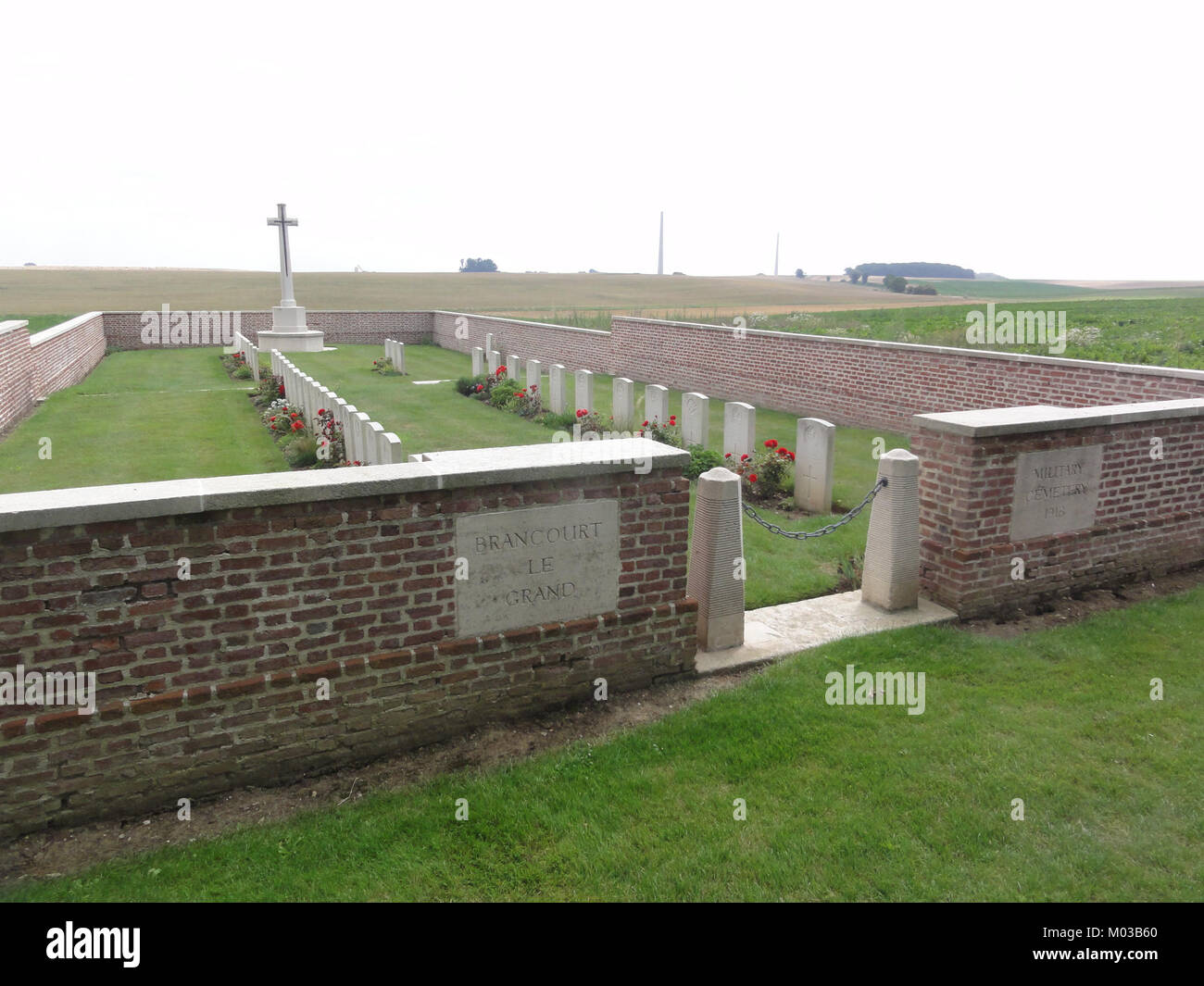 Photograph of the Brancourt-le-Grand Military Cemetery located in the ...