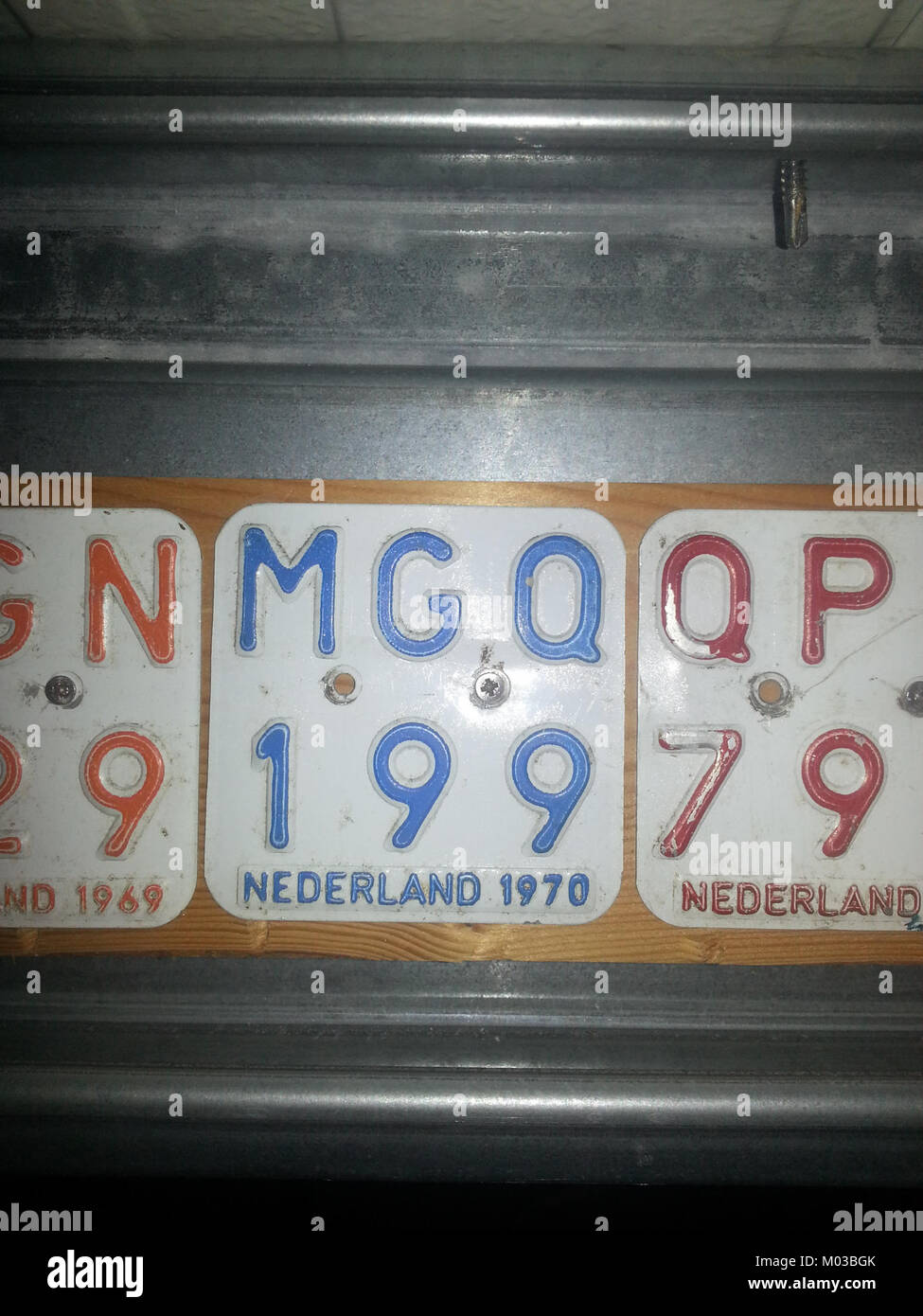 Bromfietsplaatje from 1970, a historical moped license plate from the ...