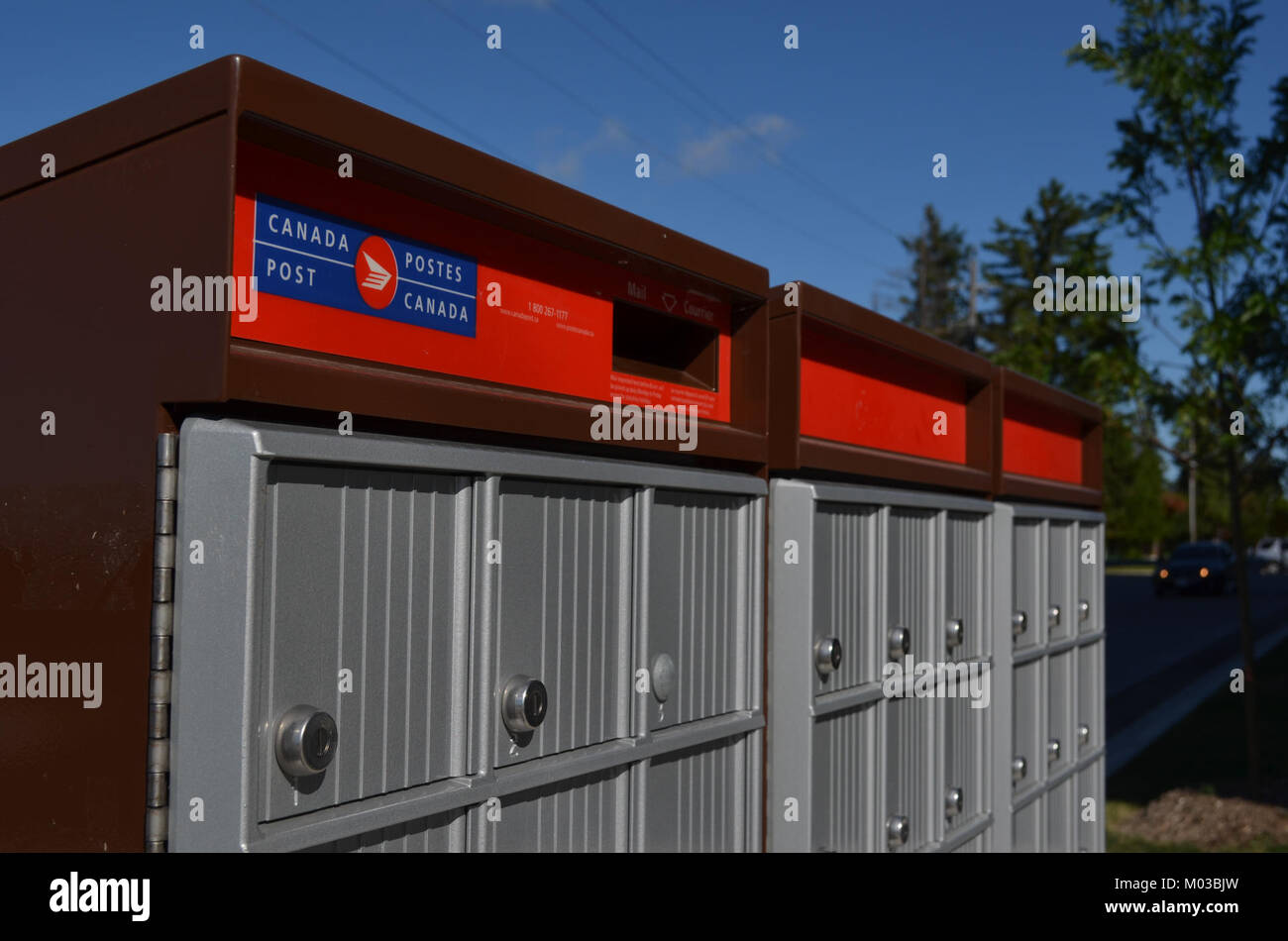 Canada Post community mailboxes are used for residential mail delivery ...