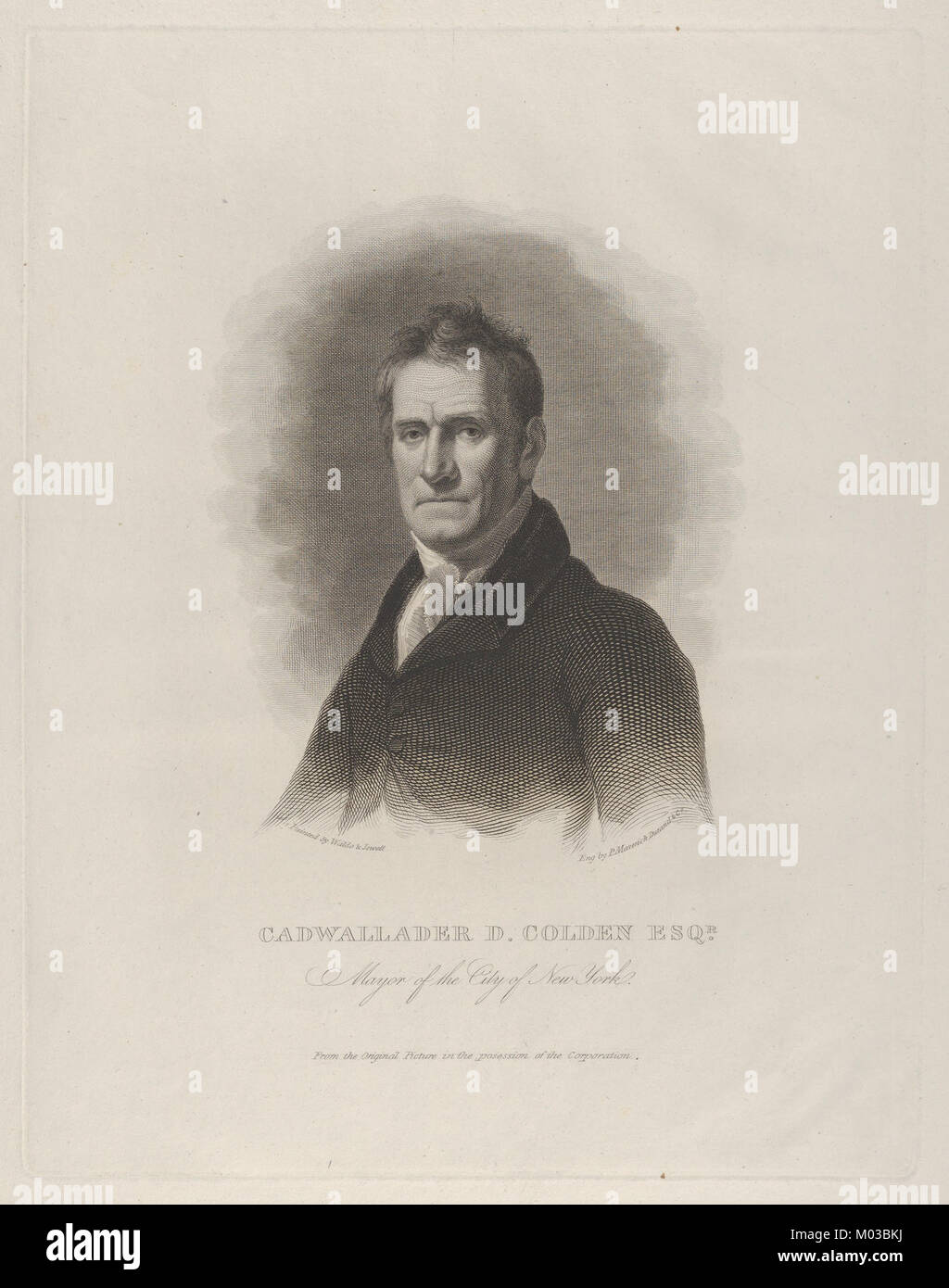 A portrait of Cadwallader David Colden, the 18th-century Mayor of New ...