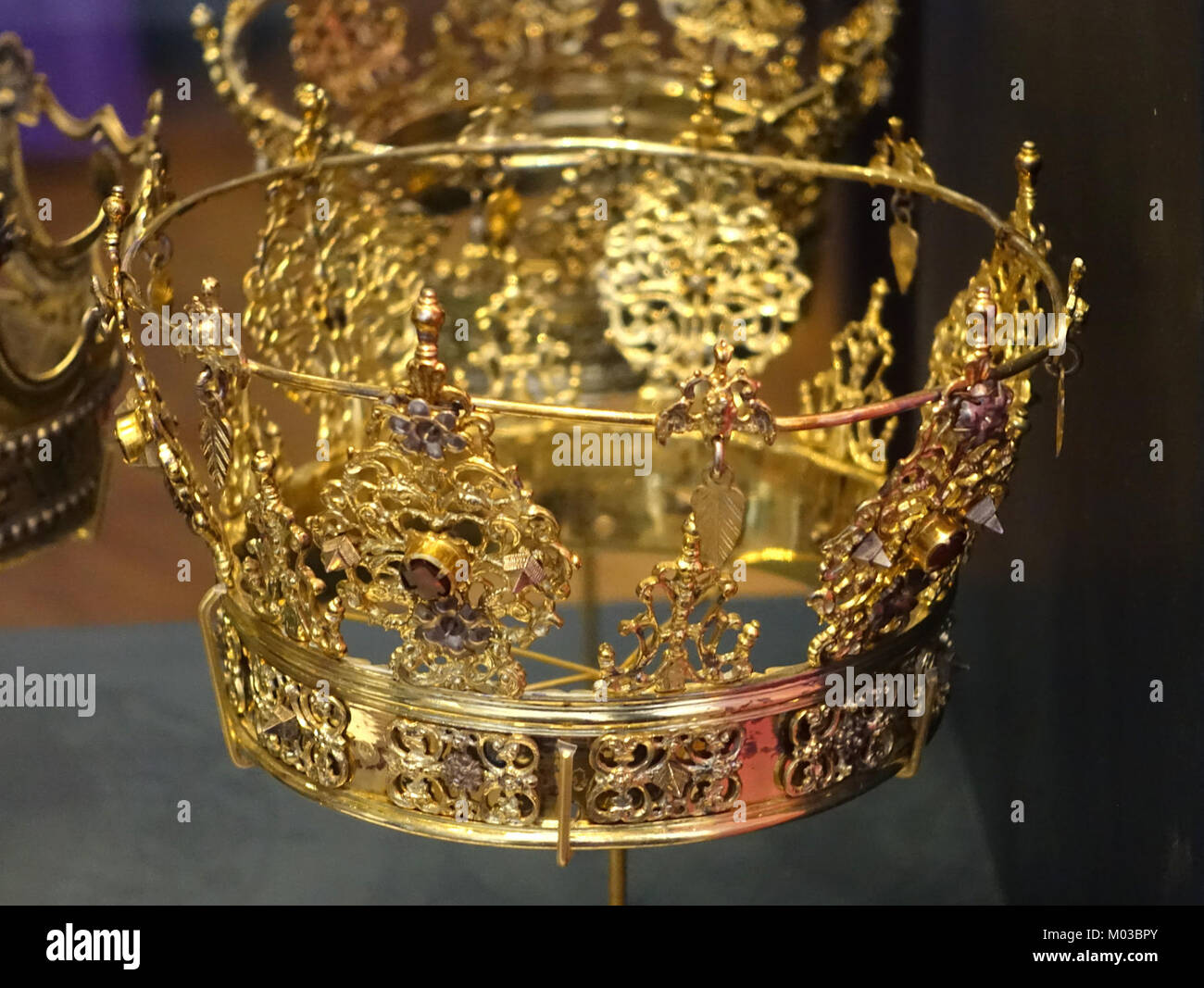 This 17th-century bridal crown, made of silver and gilt, was worn in ...