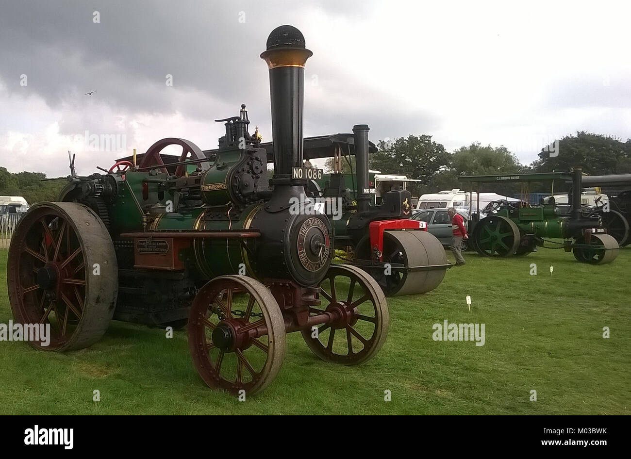 The Burrell traction engine 'Finem Respice' is a historic steam-powered ...