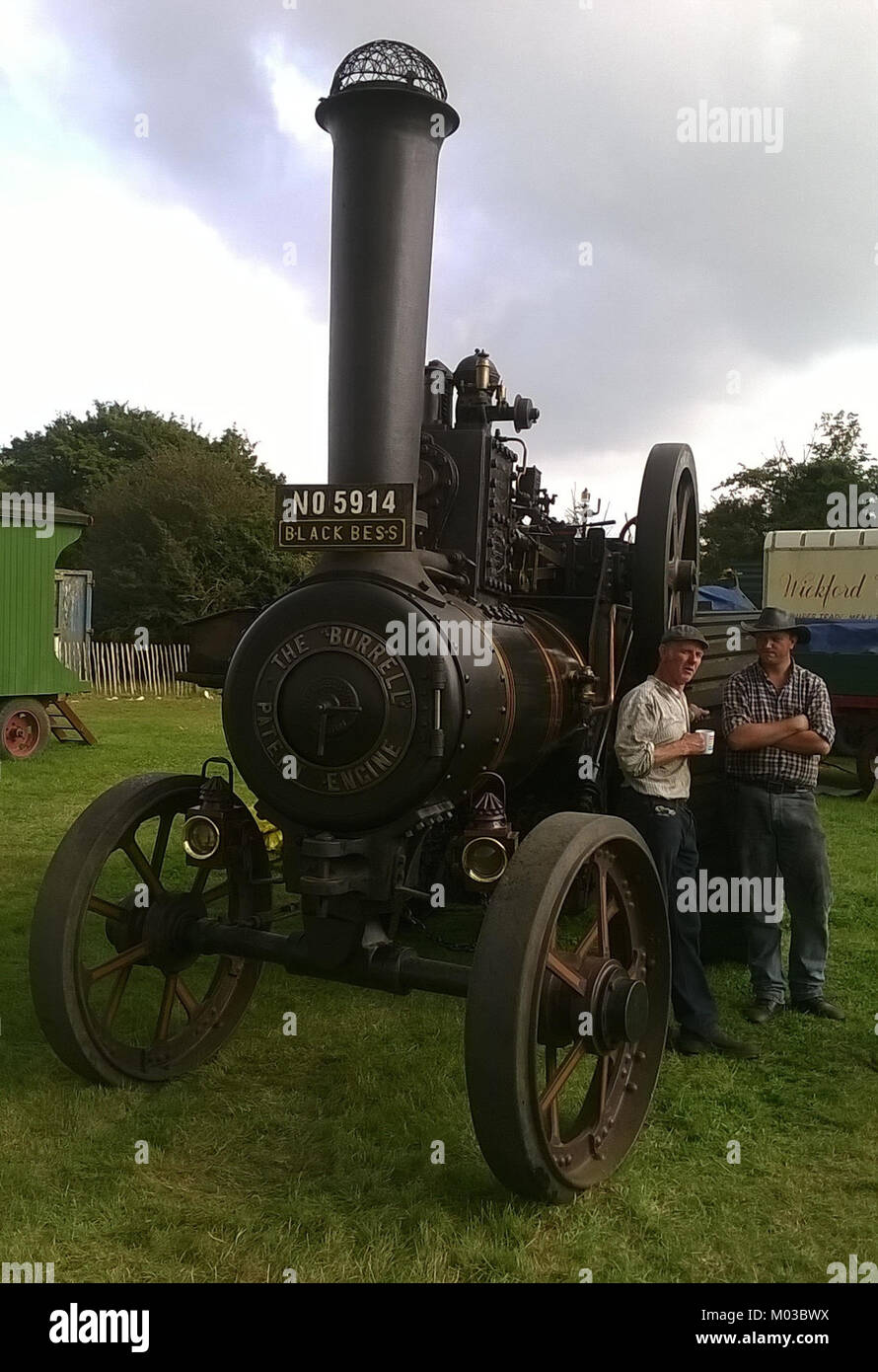 The Burrell traction engine 'Black Bess' is a historic steam-powered ...