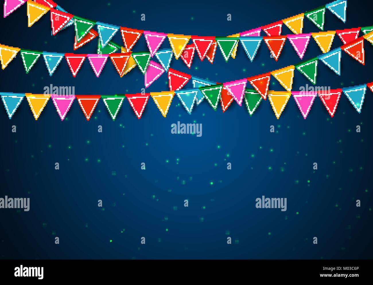 Party Background with Flags Vector Illustration Stock Vector Image ...