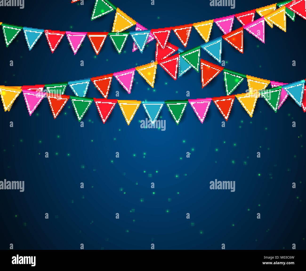 Anniversary flag Stock Vector Images - Alamy