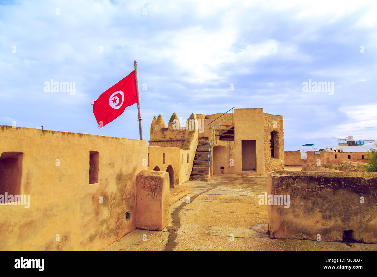 Fortress Kasbah is the medieval landmark located in Hammamet, North ...