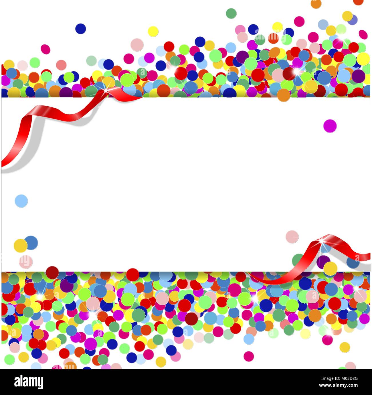 White paper banner confetti hi-res stock photography and images - Alamy