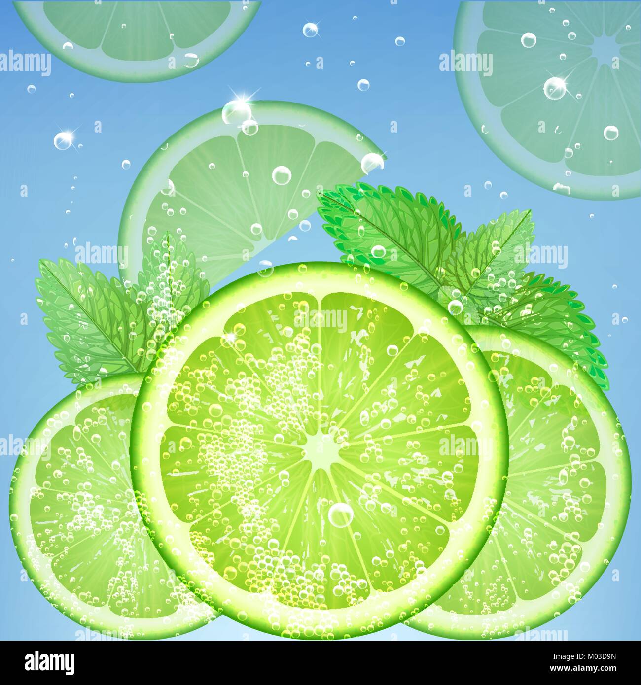 Fresh organic sweet mint Stock Vector Images - Alamy