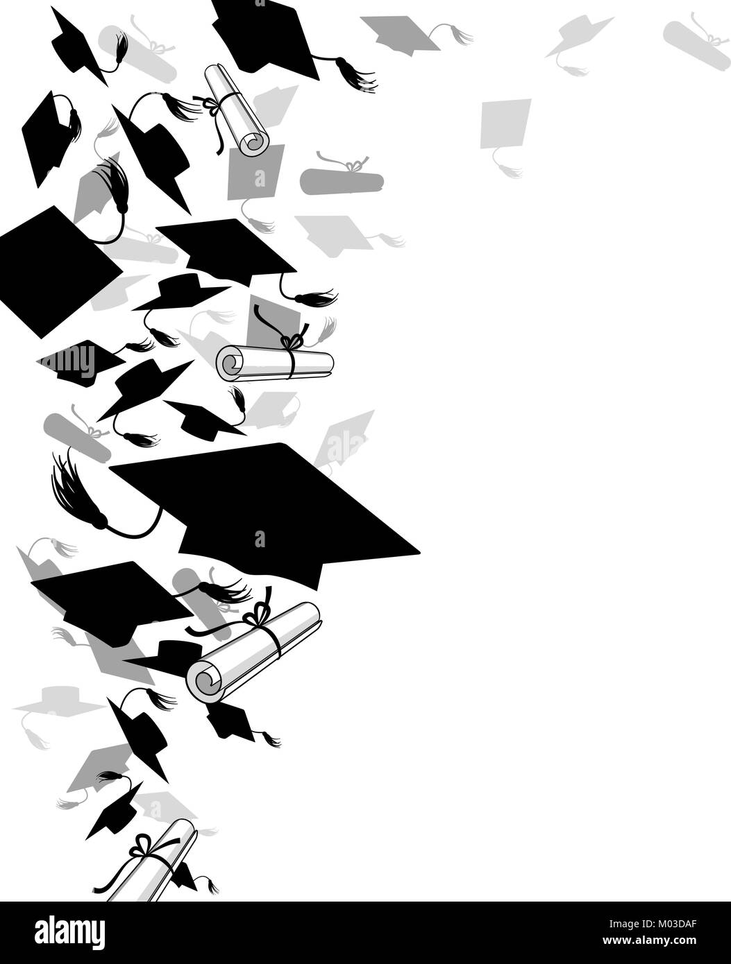 Graduation Cap Wallpaper White