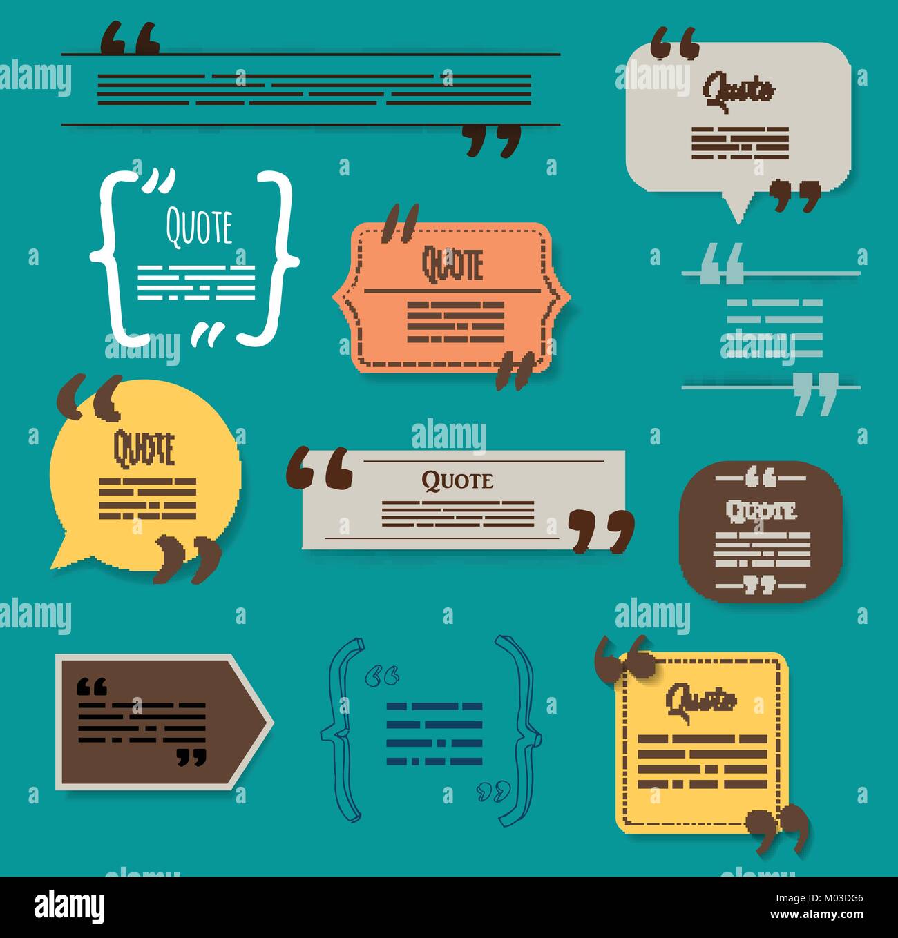 Color Quote blank templates Stock Vector Image & Art - Alamy