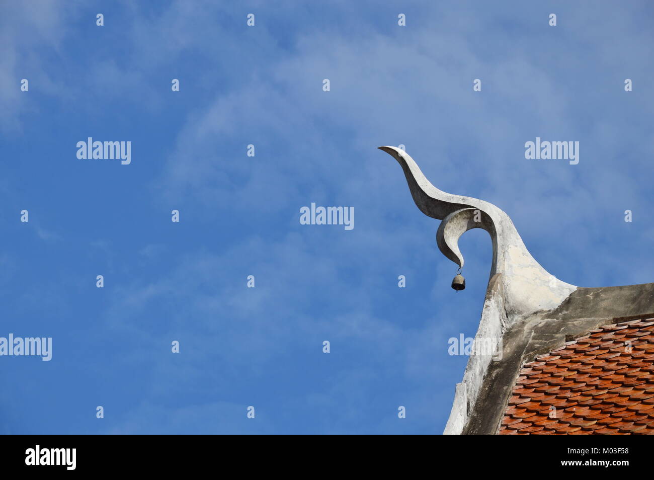 gable apex in ancient Buddhist temple Stock Photo - Alamy