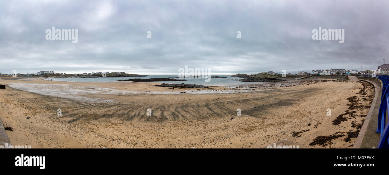 Panorama of Trearddur Bay, Holy Island, Anglesey, Wales Stock Photo - Alamy