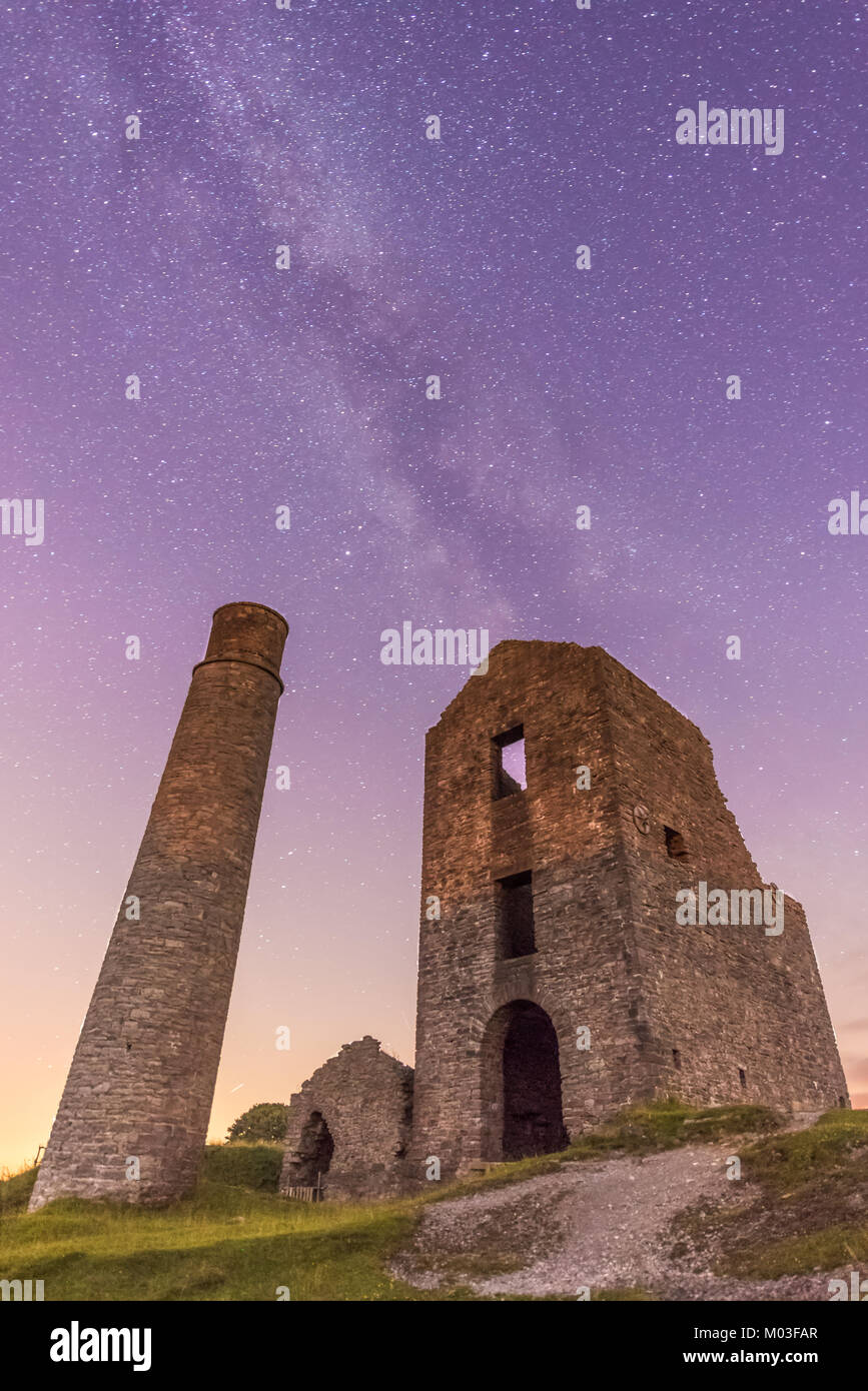 Magpie Mine - Milky Way - Peak District Stock Photo - Alamy