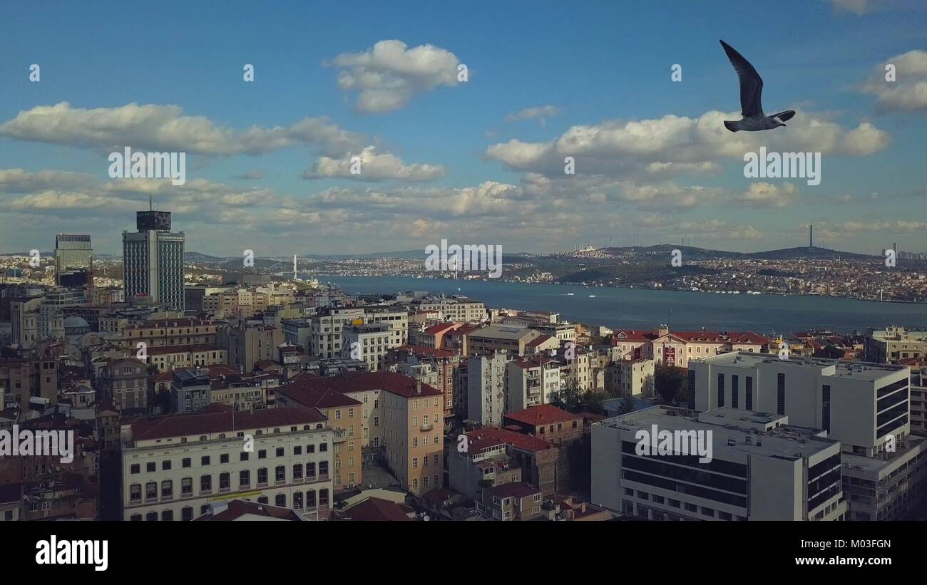 Aerial view istanbul city 4k hi-res stock photography and images - Alamy